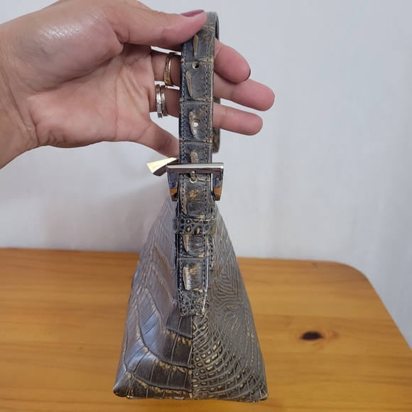 Besso USA | Bags | Besso Usa Croc Embossed Baguette Bag | Poshmark